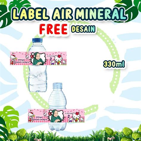 Jual Stiker Label Botol Air Mineral Label Susu Ulang Tahun Label Susu Kotak Label Botol Shopee