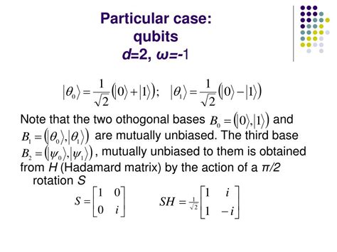 Ppt From Finite Projective Geometry To Quantum Phase Enciphering Discrete Math Of Mubs