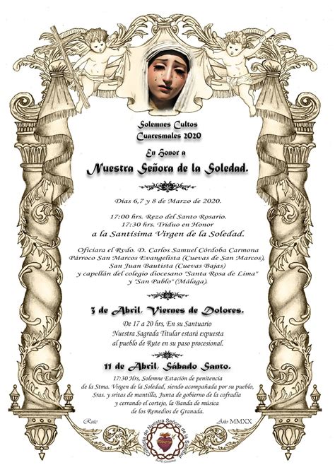 Soledad De Rute Cultos Cuaresma 2020