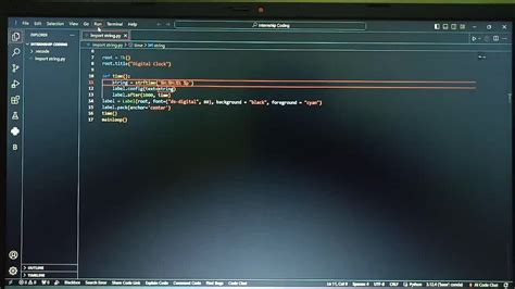 Sojal Tiwari On Linkedin Internpe Python Digitalclock
