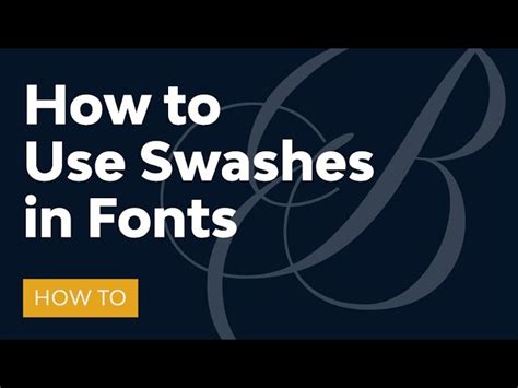 How To Use Fonts With Swashes Envato Tuts