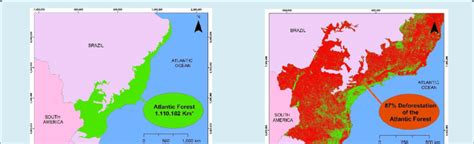 Original Size And Location Of The Atlantic Forest Biome In Brazil A Download Scientific