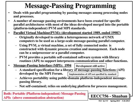 Message-Passing Environments & Systems - ppt download