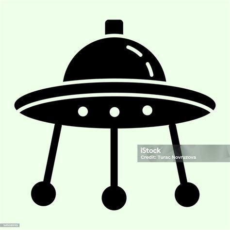 외계인 우주선 솔리드 아이콘입니다 우주선 또는 Ufo 우주선 플레이트 글리프 스타일의 픽토그램은 흰색 배경에 있습니다 우주와 천문학은 모바일 개념 웹 디자인을 나타냅니다