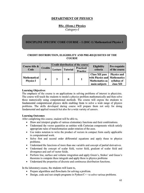 Physics Sem 1 Pdf