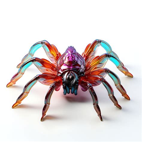 Premium Ai Image Isolated Of Tarantula Venom Capturing The Intricate Patterns On White