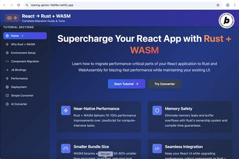 React To Rust Wasm Converter Devpost