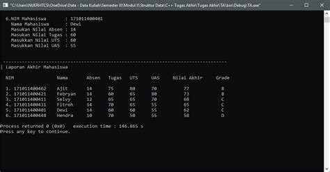 Project Akhir Kita Tugas Akhir Struktur Data