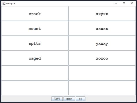 Github Trojanpinataworple A Wordle Solver Written In Java