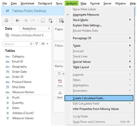 Tableau Calculated Field Syntax Examples How To Create