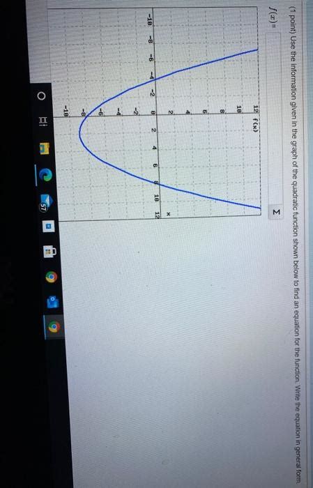 Solved 1 Point Use The Information Given In The Graph Of