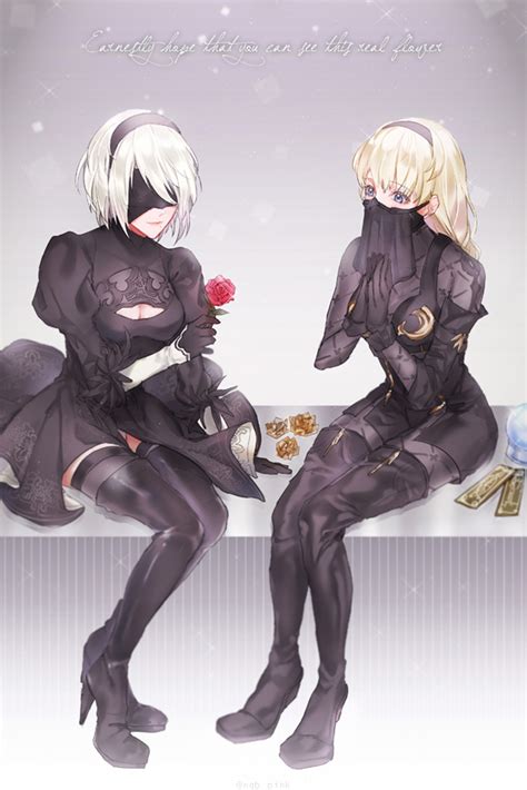 Yorha No 2 Type B And Operator 6o Nier And 1 More Drawn By Kaori