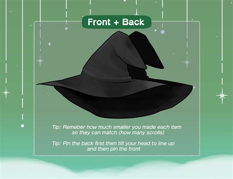 Vtuber Witch Hat Asset Halloween Asset Vtuber Costume Etsy