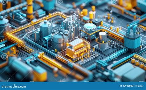Lean Manufacturing 3d Visualization Of Lean Manufacturing With