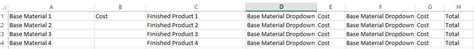 excel how to create a dropdown selection that will input a numeric
