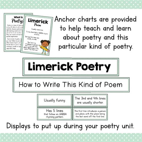 Limerick Poems Template Writing A Limerick Activities Examples