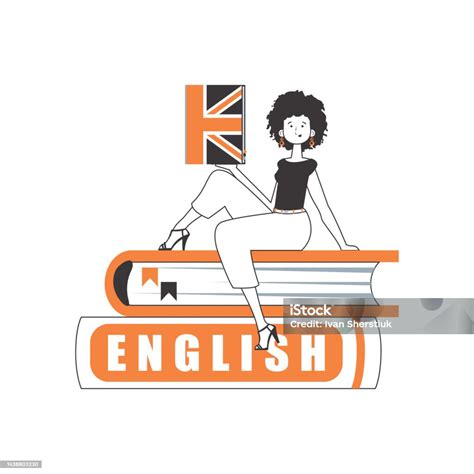 영어 선생님 외국어 학습의 개념 선형 스타일 격리 된 벡터 그림입니다 공부에 대한 스톡 벡터 아트 및 기타 이미지 공부 교사 교육 관련 직업 교수 Istock