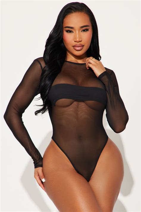 Sheer Bodysuits Fashion Nova
