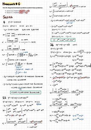Intro To Diff Eq Cheat Sheet Intro To Diff Eq Cheat Sheet Chapter One Ordinary DE Y Flx