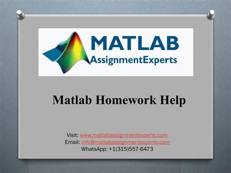 Need Help With Your Matlab Homework By Matlab Assignment Experts Issuu