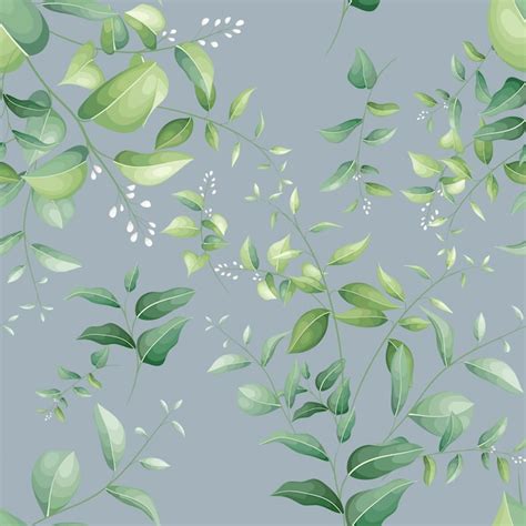 Free Vector Leaf Botanical Seamless Pattern Vector Design For Cover