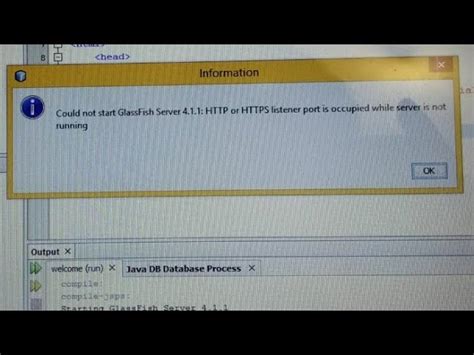 java netbeans deployment error starting of server