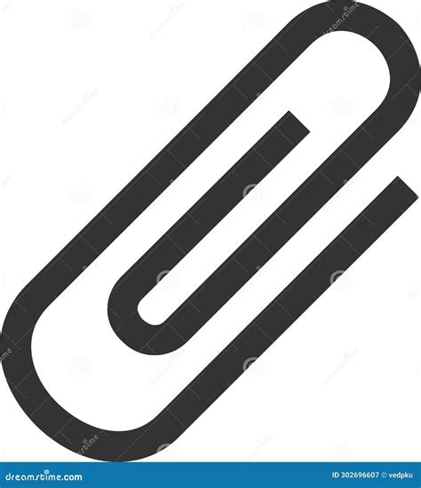 Attachment Sign In Vector Attachment File Clip Sign Stock Vector