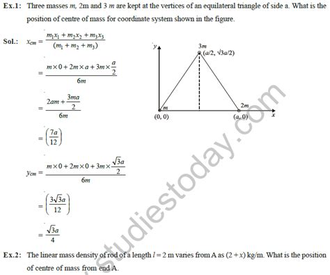 Mass Physics Examples