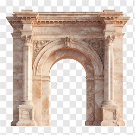 고전적인 기둥과 복잡한 돌 조각을 가진 우아한 대리석 아치 길 대리석 아치 길 열 Png 일러스트 및 이미지 에 대한 무료 다운로드 Pngtree
