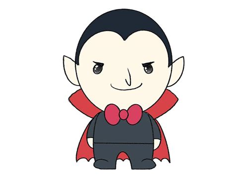 آموزش تصویری نقاشی خون آشام کودکانه