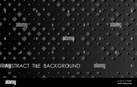 Horizontal Black Gray Abstract Background With Chaotic 3d Tiles Cover Site Presentation In Hd