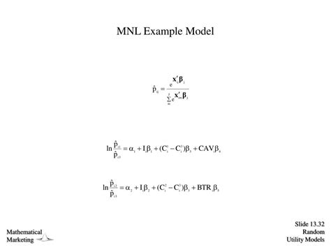 Ppt Chapter 13 Random Utility Models Powerpoint Presentation Free