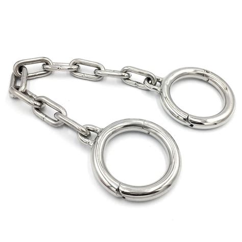 Heavy Duty Bdsm Play Metal Ankle Cuffs With Chain Bdsm Australia