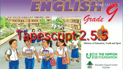 Tapescript 2 5 5 English Grade 9 Youtube