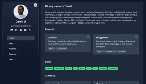 Dawit U On Linkedin Nuxtjs Tailwindcss Portfolio Ssr Ssg