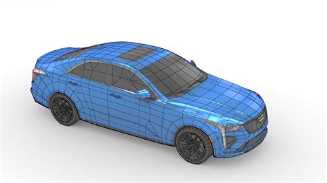 3d Cadillac Ct4 V 2022 Model Turbosquid 2134197