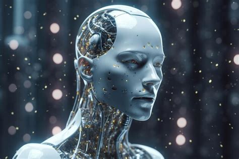 Premium Ai Image Artificial Intelligence In Humanoid Head Generative Ai