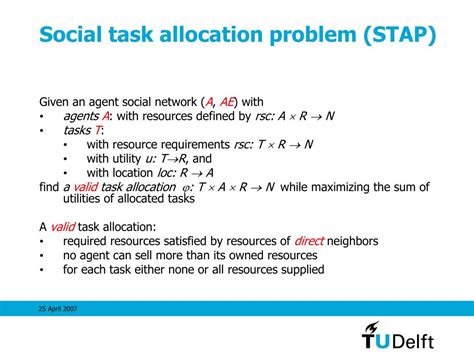 Ppt Distributed Task Allocation In Social Networks Powerpoint