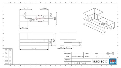 Freecad 프리캐드 무작정 따라하기 Part And Draw 011 Youtube
