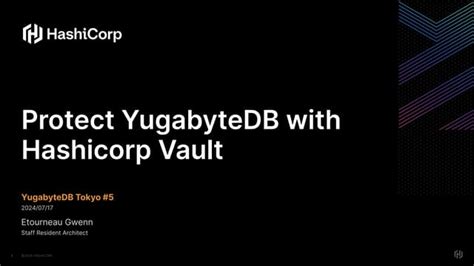 Protect Yugabytedb With Hashicorp Vaultpdf
