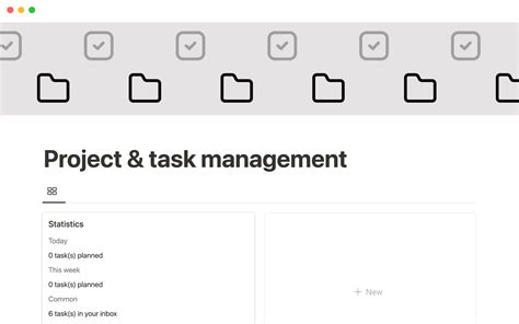 Project And Task Management Notion Template