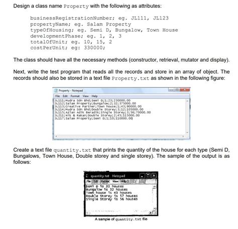 Solved Design A Class Name Property With The Following As Chegg
