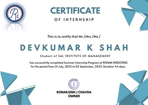 Dev Shah On Linkedin I Am Thrilled To Announce The Successful Completion Of My Internship At