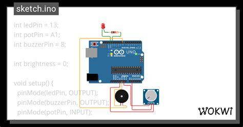 Au Led Blinking Using Buzzer And Potentiometer Copy Wokwi Esp32
