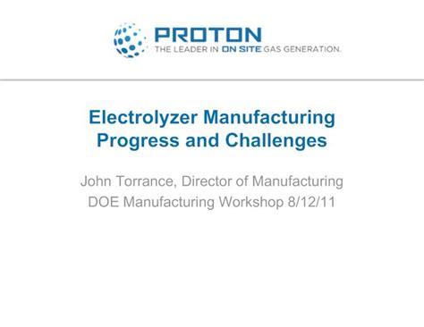 Pdf Electrolyzer Manufacturing Progress And Challenges · Membrane