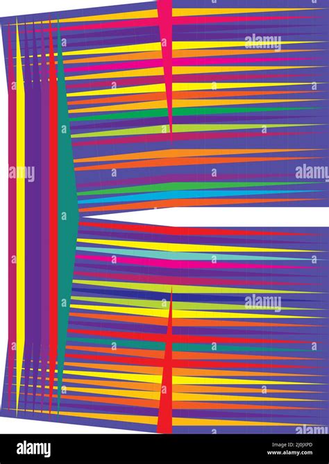 Abstract Colorful Vivid Vibrant Angular Geometric Design Element