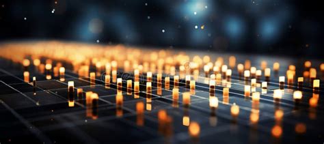 Blurred Bokeh Effect With Binary Code And Computer Circuitry For A