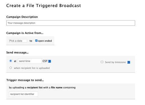 File Triggered Messaging