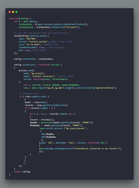 Save Selected Interactive Grid Rows Into A Collection Oracle Apex By Pranav Medium
