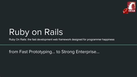Ruby On Rails Ppt